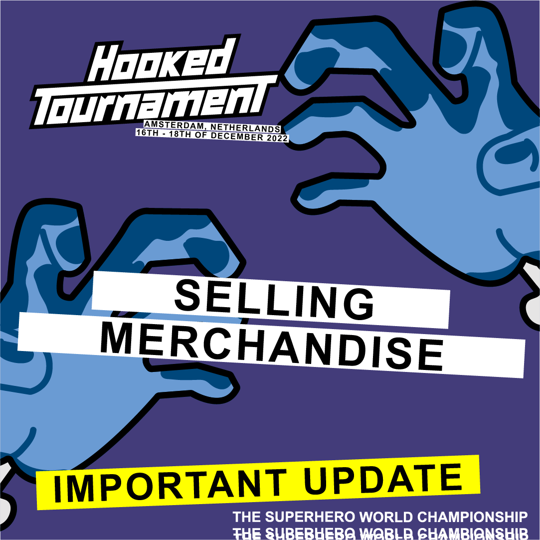 SELLING MERCHANDISE – HOOKED TOURNAMENT